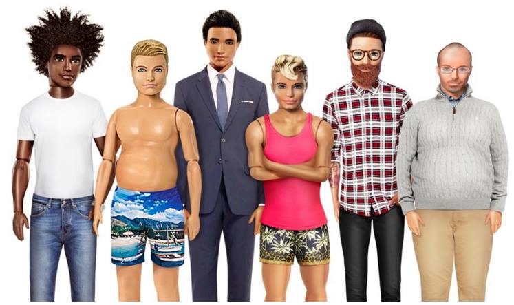 Ya salió un Ken con aspecto más “normal”