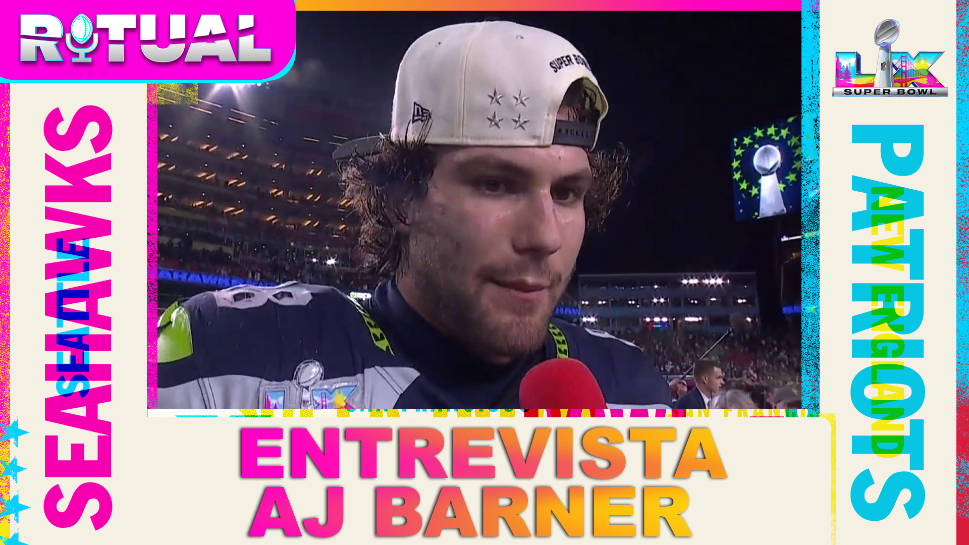 Entrevista a AJ Barner | Campeón del Super Bowl LX con los Seahawks ...