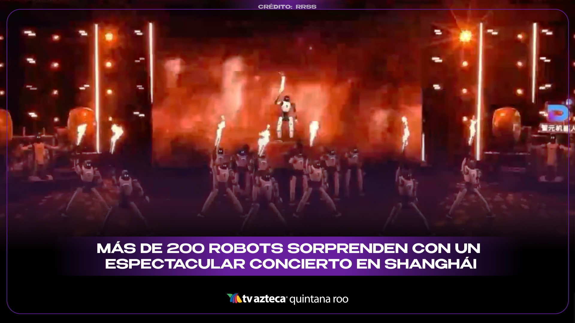 Más de 200 robots protagonizan impresionante concierto en Shanghái