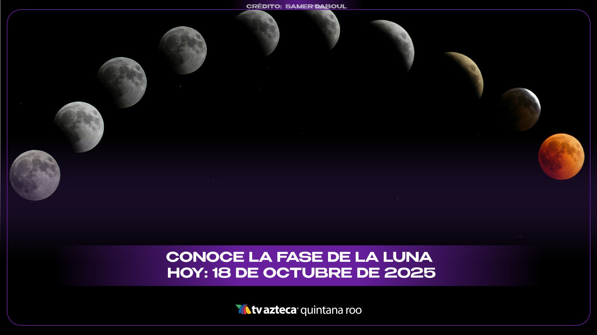 Fase lunar hoy 18 de octubre de 2025: descubre cómo influye la Luna en tu energía