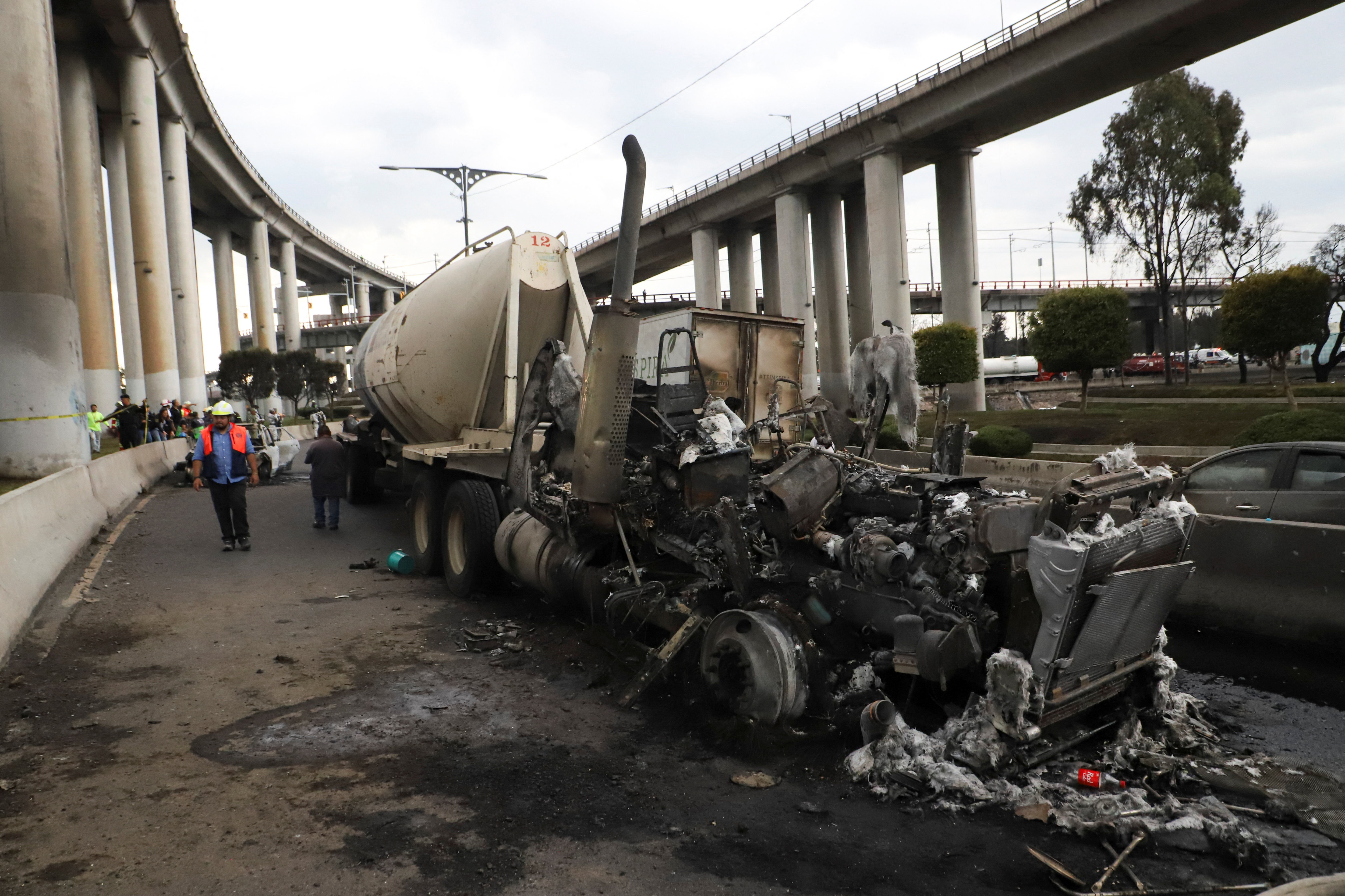 Revelan imágenes de la pipa de gas que explotó en Iztapalapa y Puente la Concordia
