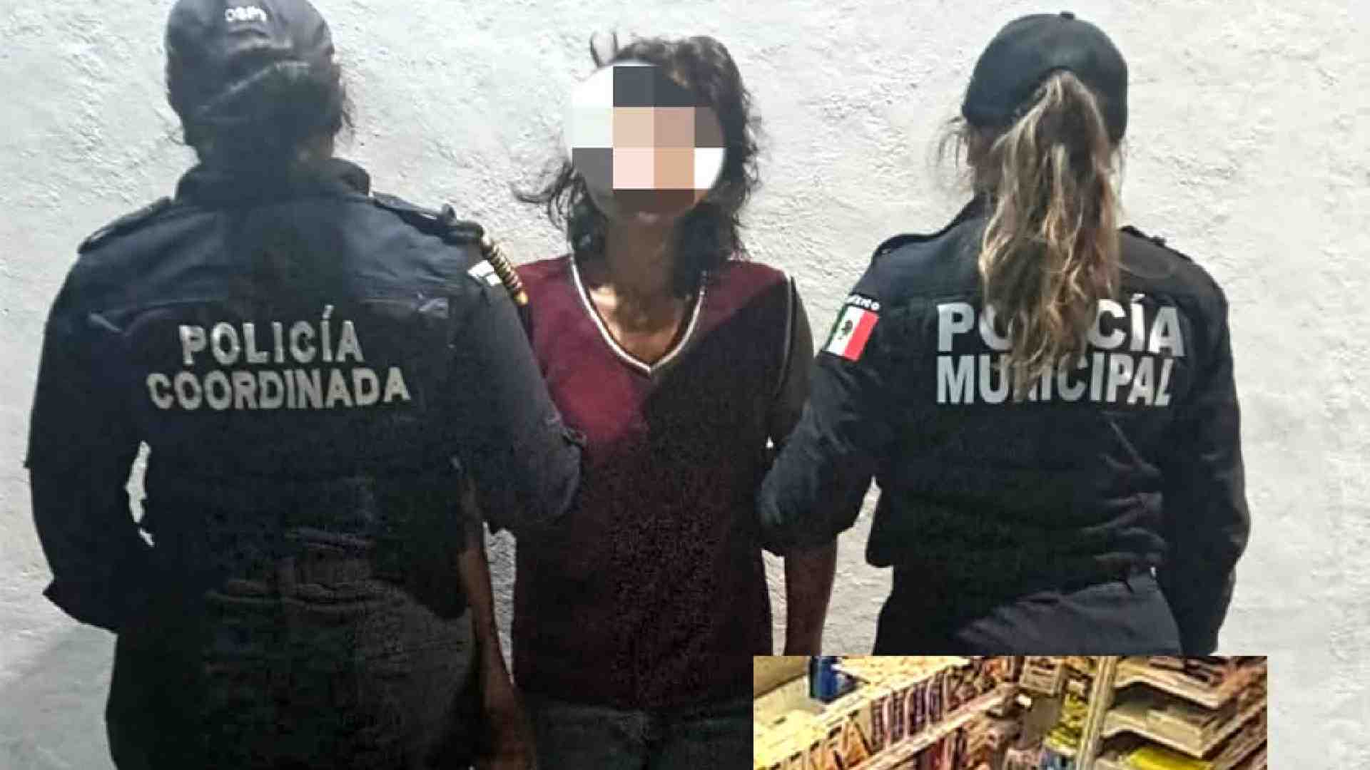 Mujer es detenida por presunto robo en Progreso; esto sabemos