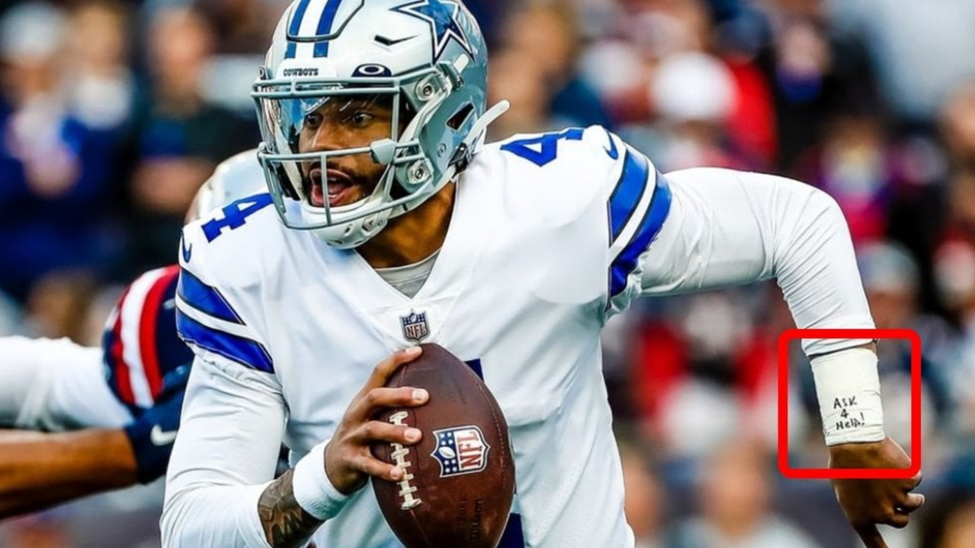 “Ask for Help”: El misterioso mensaje del jugador de los Dallas Cowboys ...