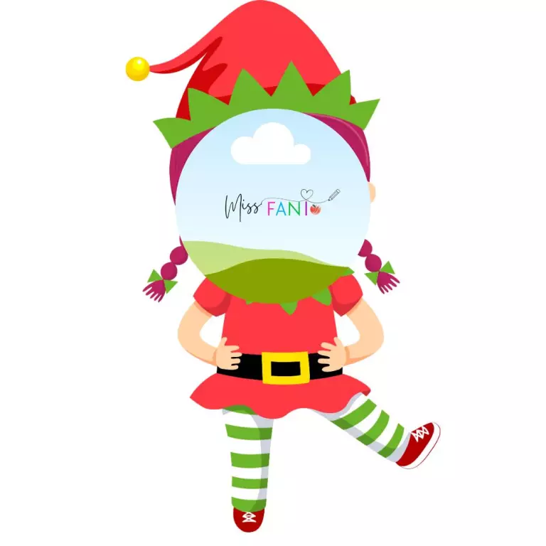 Plantillas de duendes navideños para poner caras en tu oficina o casa