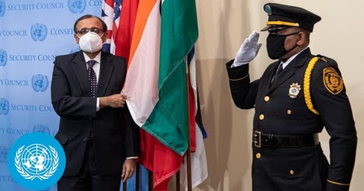 Flag ceremony for the newly-elected non-permanent members of the ...