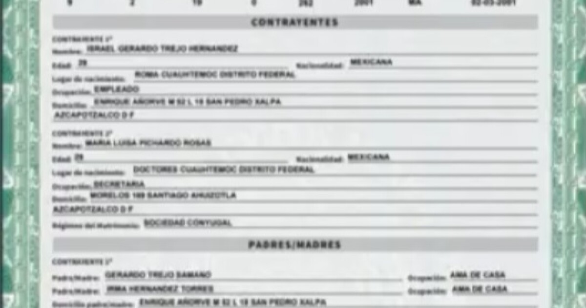 Ya podrás imprimir desde casa tu acta de nacimiento y matrimonio