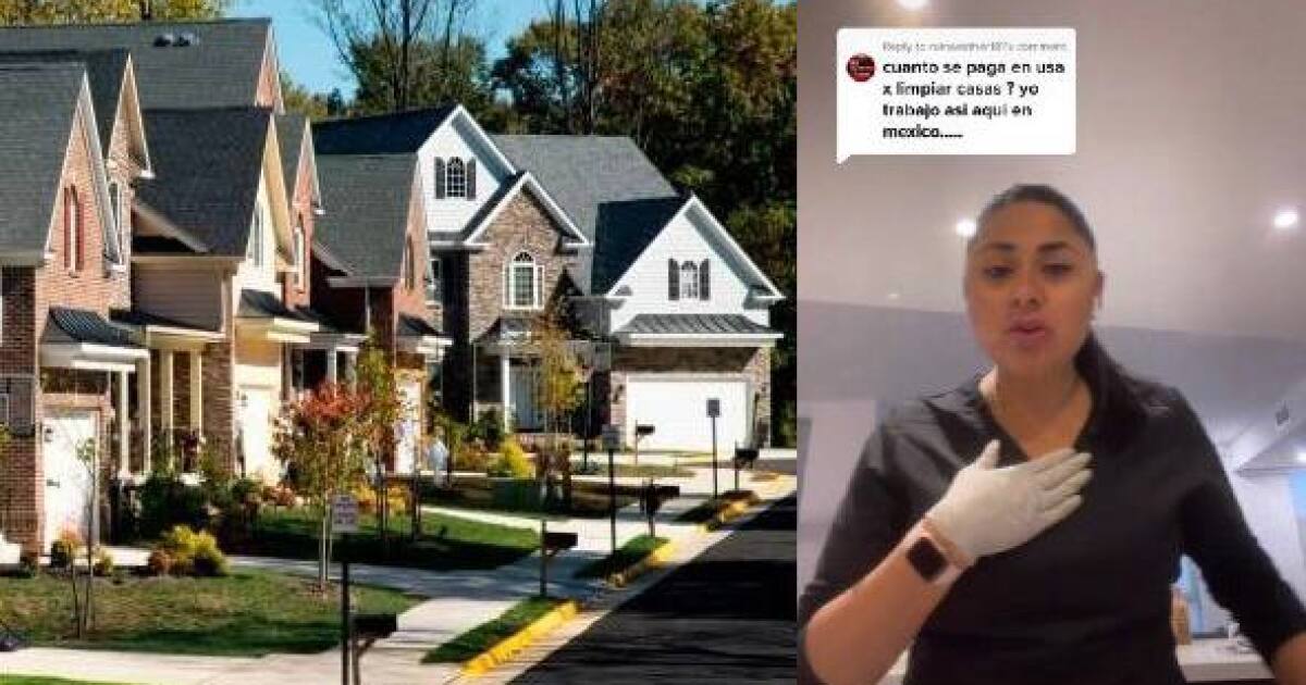 Tiktoker mexicana revela cuánto gana limpiando casas en EUA
