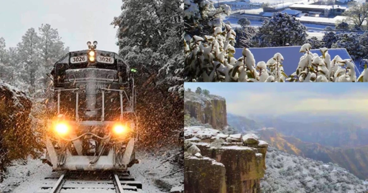 VIDEO | El Chepe se convierte en ‘El Expreso Polar’ tras intensas nevadas