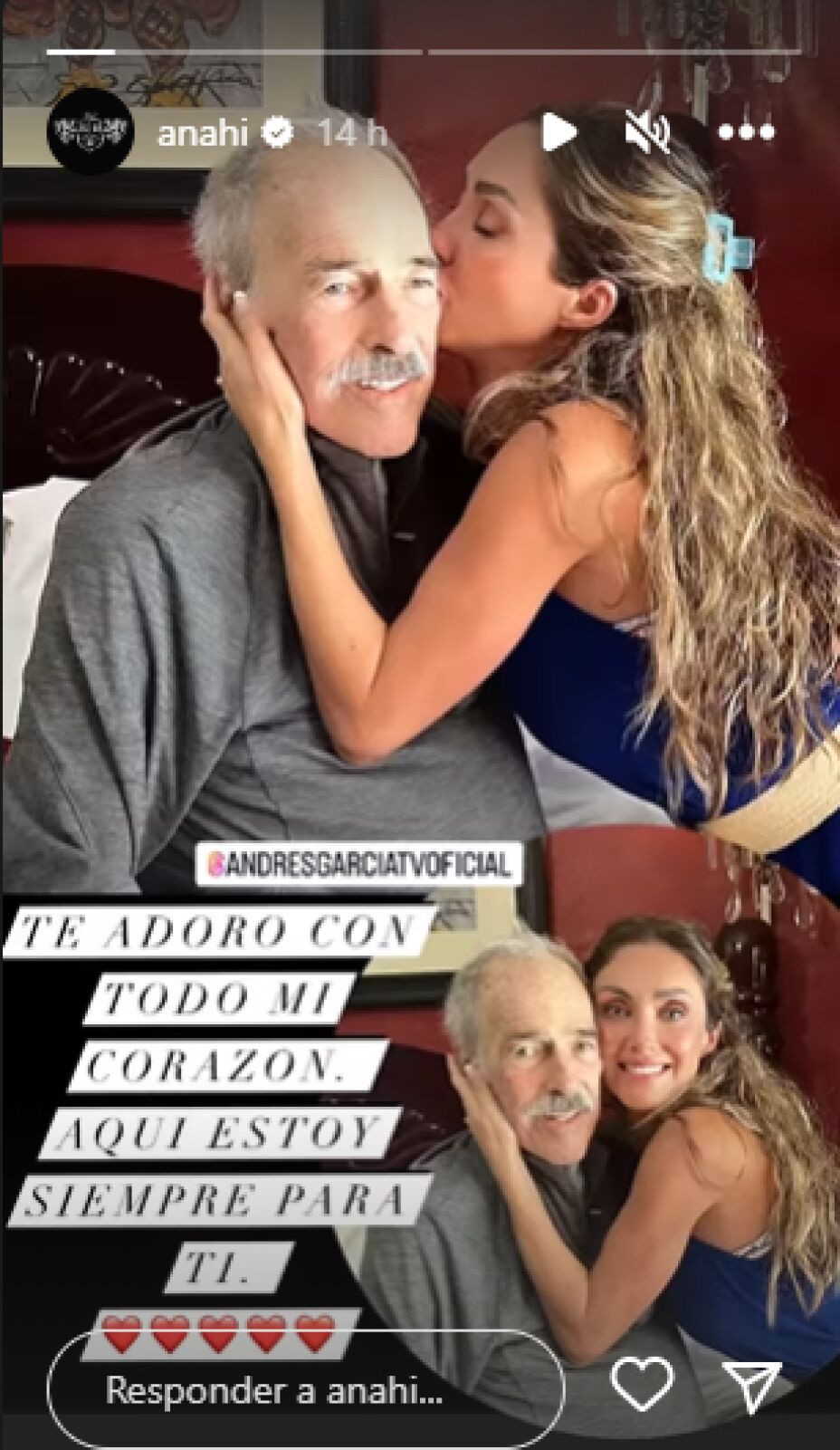 Anahí visitó a Andrés García en Acapulco. (FOTOS)