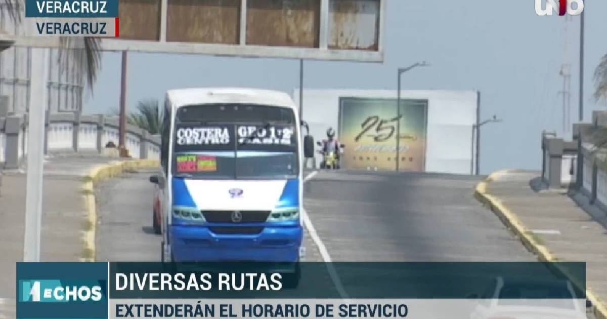 ¿cuáles Son Las Rutas Que Extienden Horario Por Carnaval En Veracruz