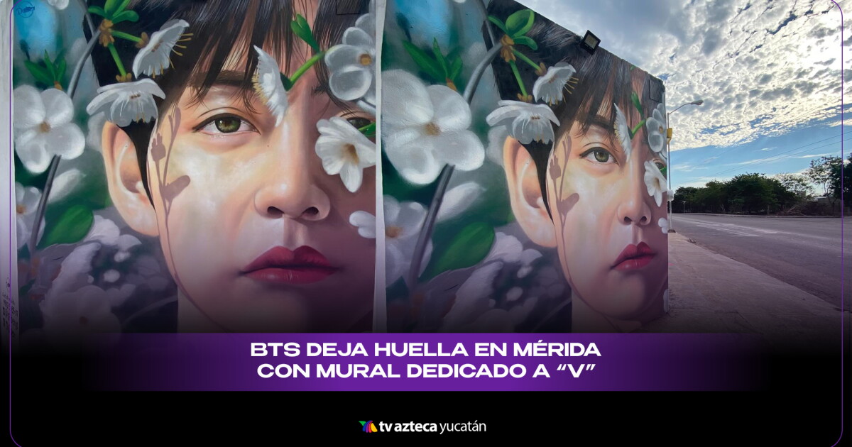 Mural de BTS en Mérida rinde homenaje a “V” Kim Taehyung