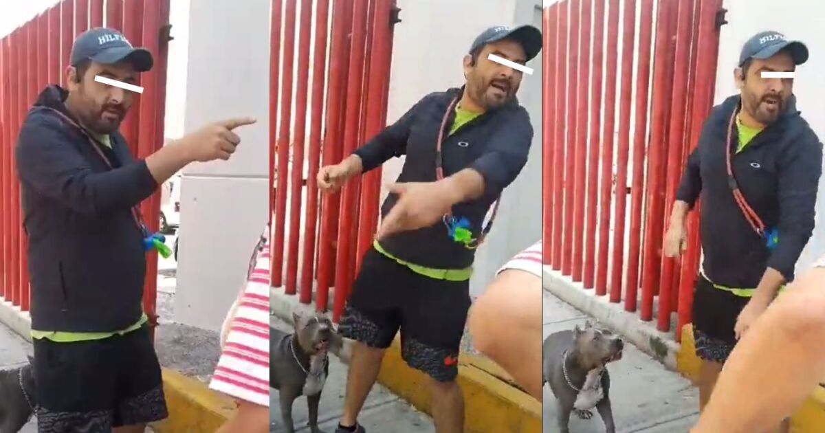 Video Hombre Golpea A Mujer Que Le Reclamó Por Llevar A Su Perro Sin Correa