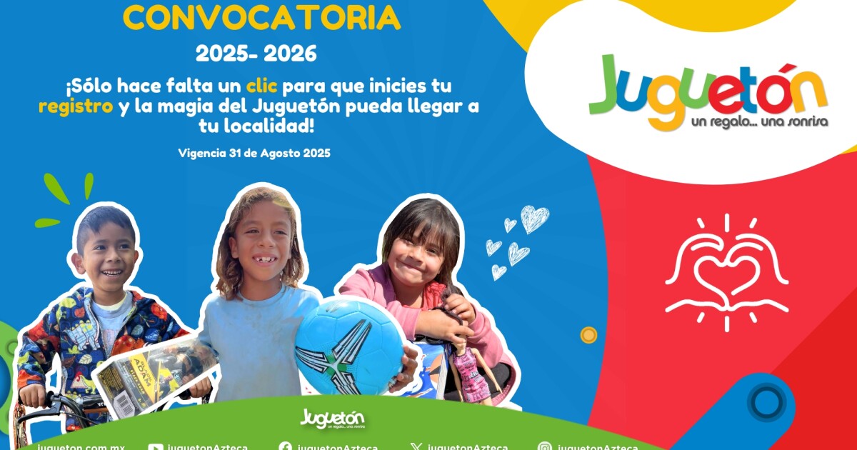 Convocatoria del Juguetón Azteca 2025 - 2026