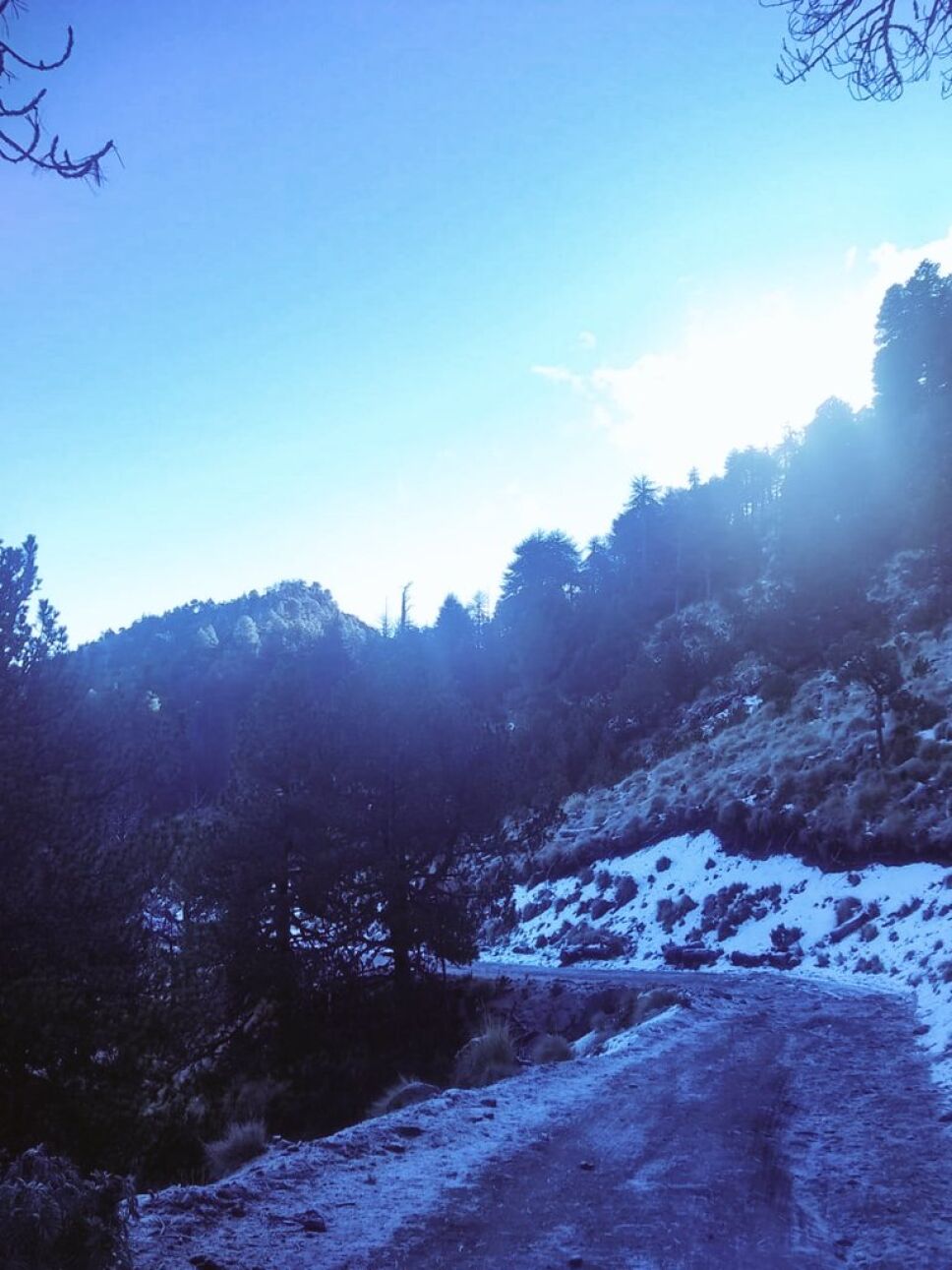 Así se ve la nieve en el Nevado de Colima