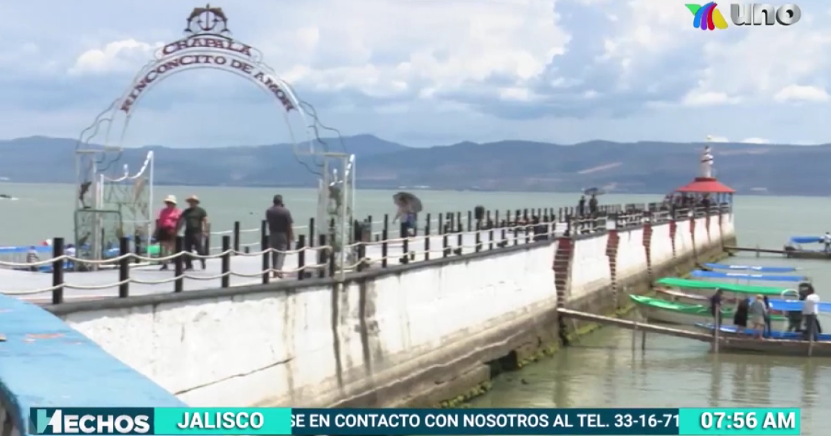Baja el nivel del Lago de Chapala ante la escasez de lluvias