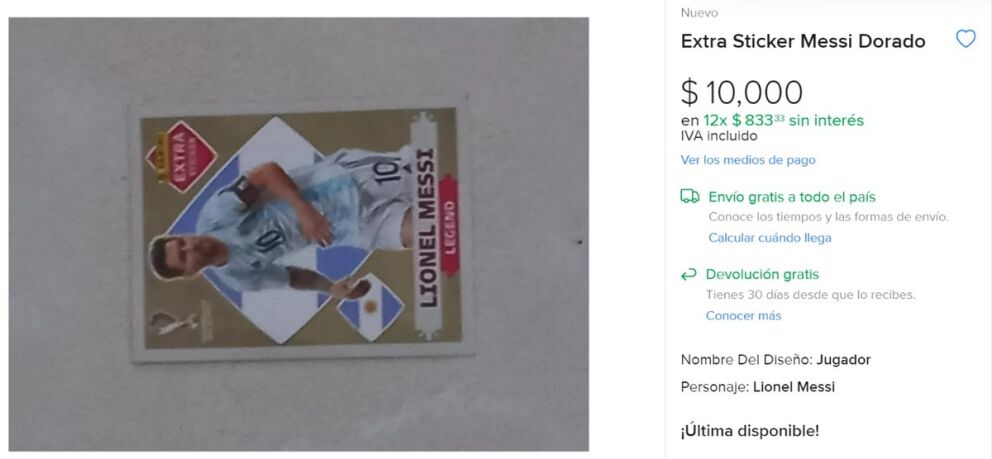 La estampa del álbum del Mundial que se vende hasta en 10 mil pesos