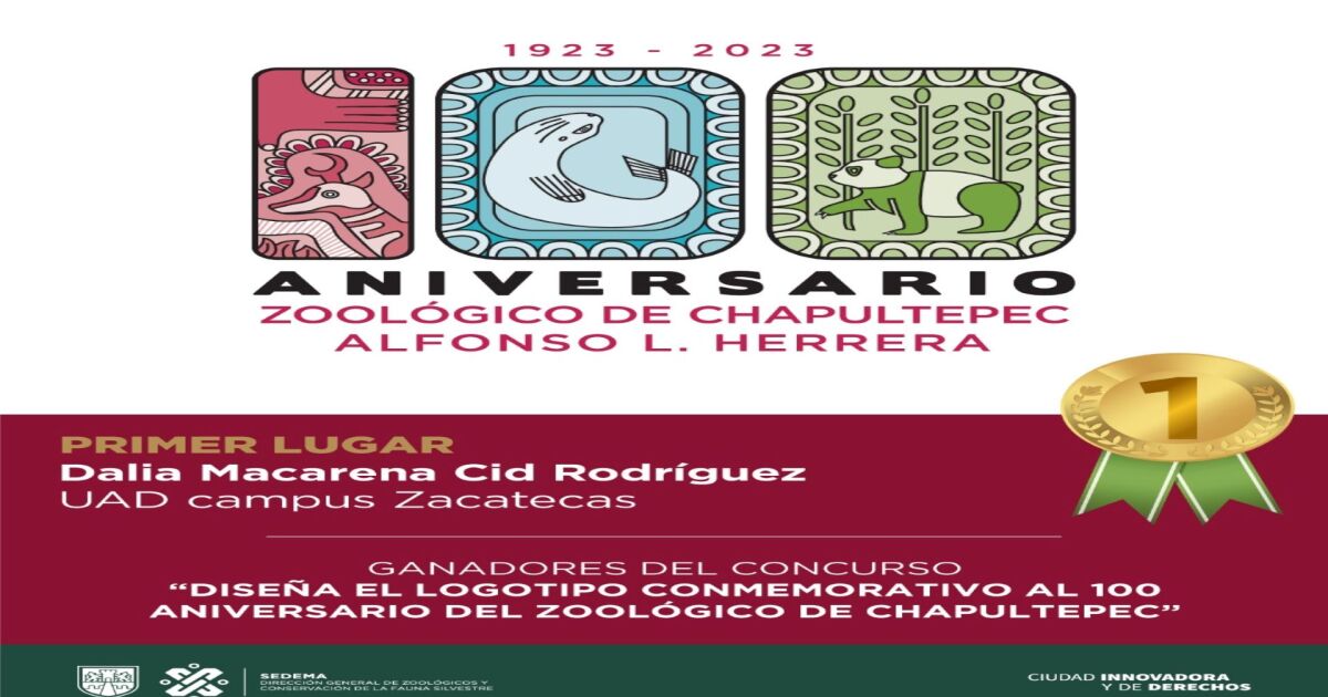 Ya hay ganador del logo para conmemorar 100 años del Zoo de Chapultepec