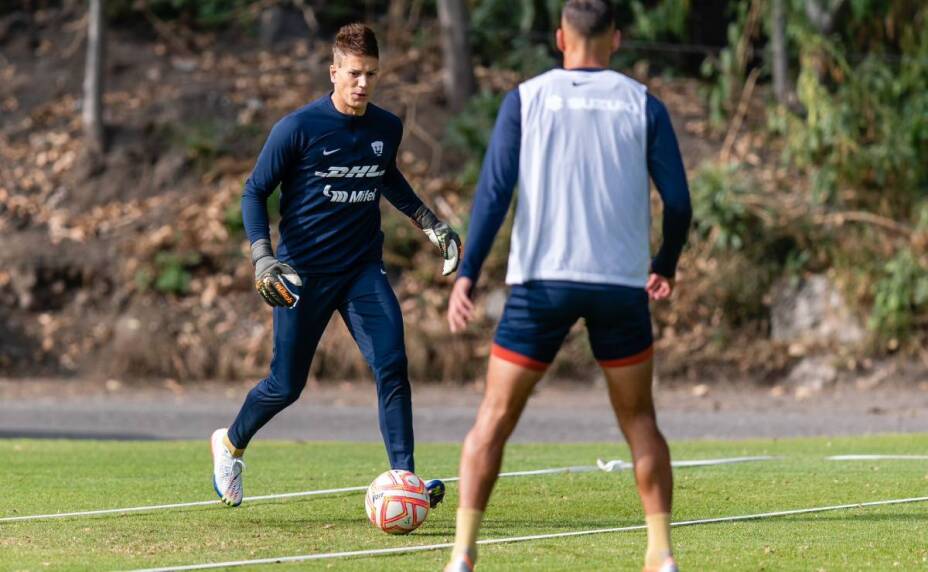 Asi fue el primer entrenamiento de Sebastián Sosa con Pumas