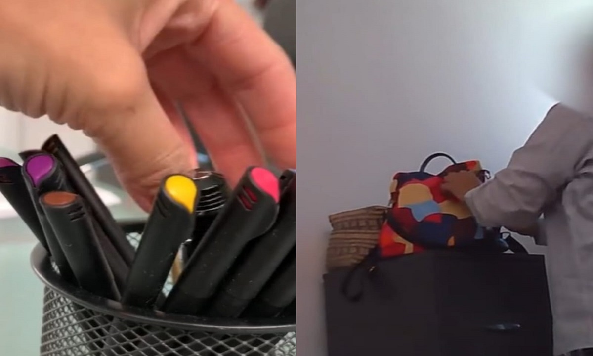 Con una pluma espía una joven descubrió al ratero de su oficina