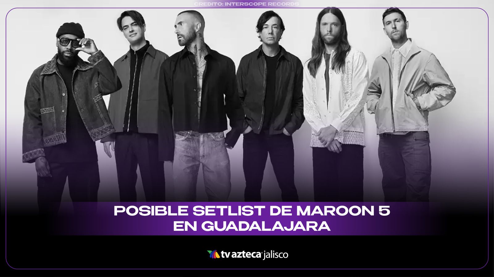 Maroon 5 en Guadalajara: posible setlist 02 de octubre