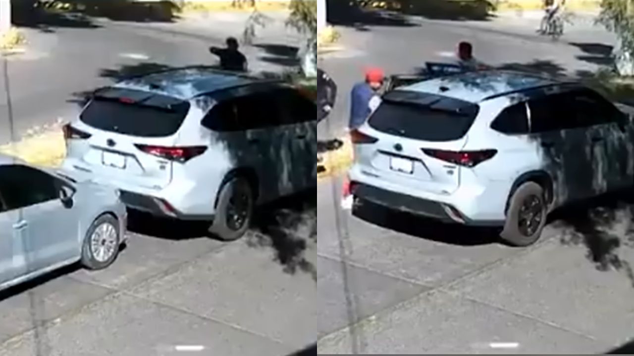 VIDEO: Captan asalto a una camioneta en Ciudad Satélite, en el Edomex