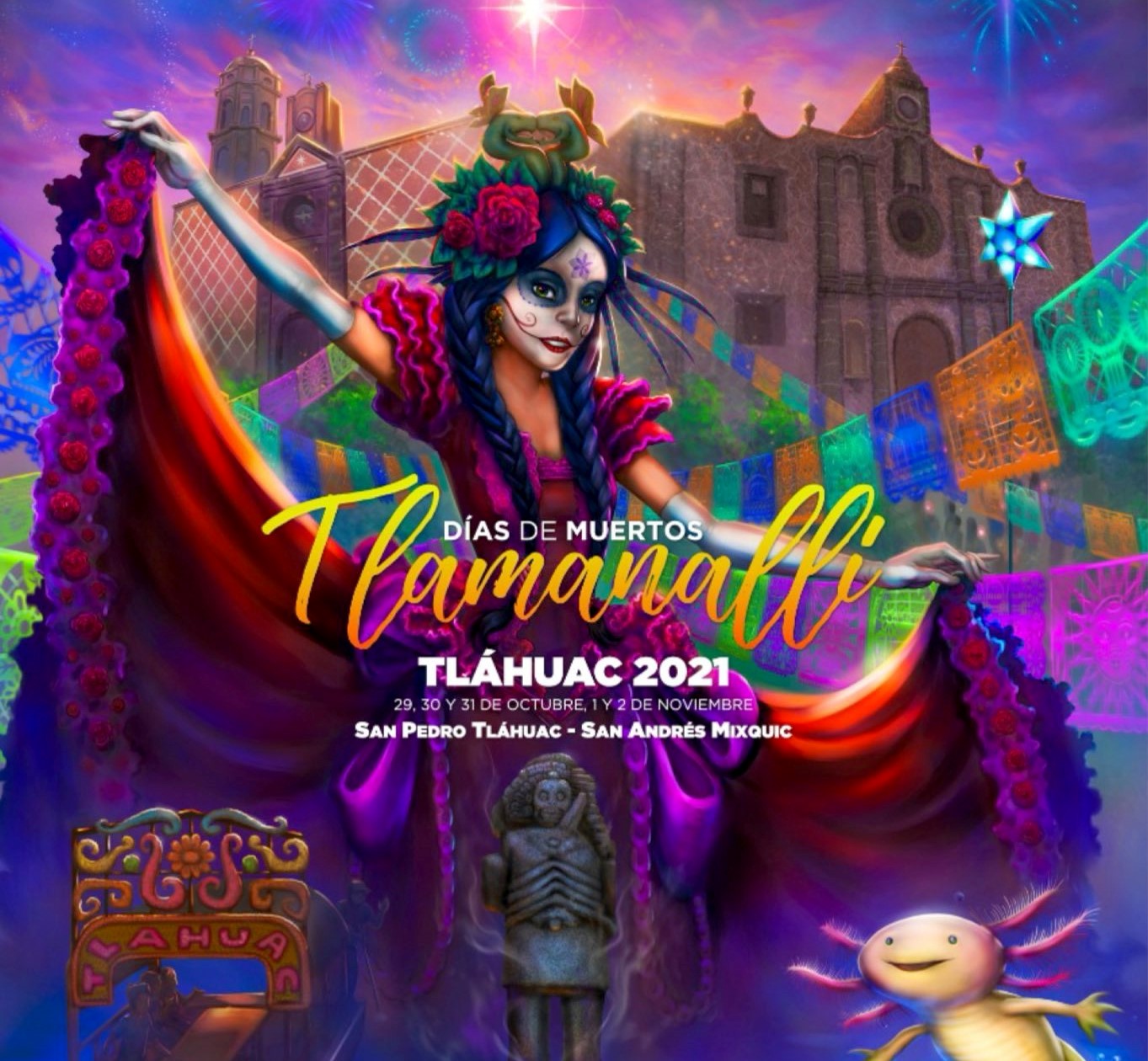 Mixquic 2021: 2 millones de visitantes se esperan por Día de Muertos