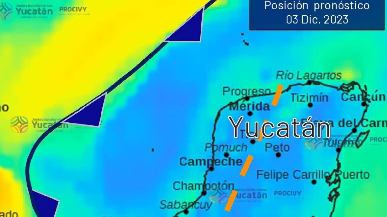 Clima hoy en Yucatán 3 de diciembre de 2023