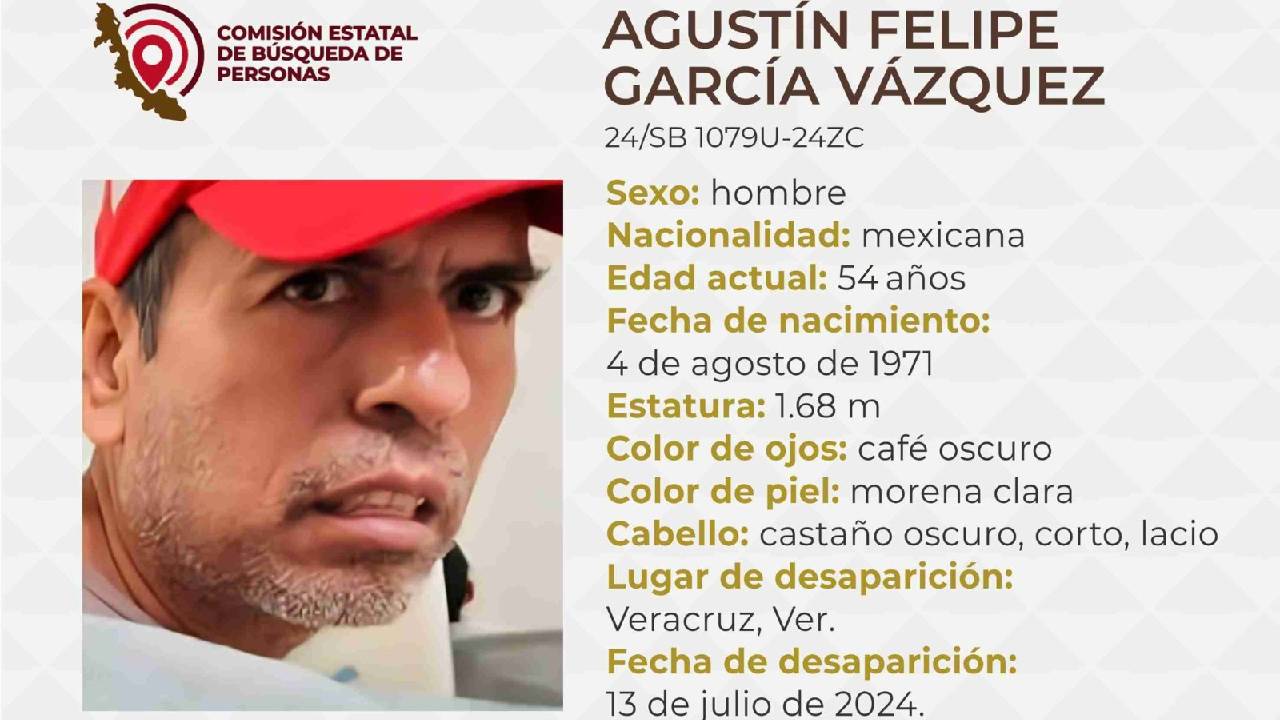 Desaparecidos Veracruz: ¿Quién es Agustín Felipe García Vázquez y qué ...