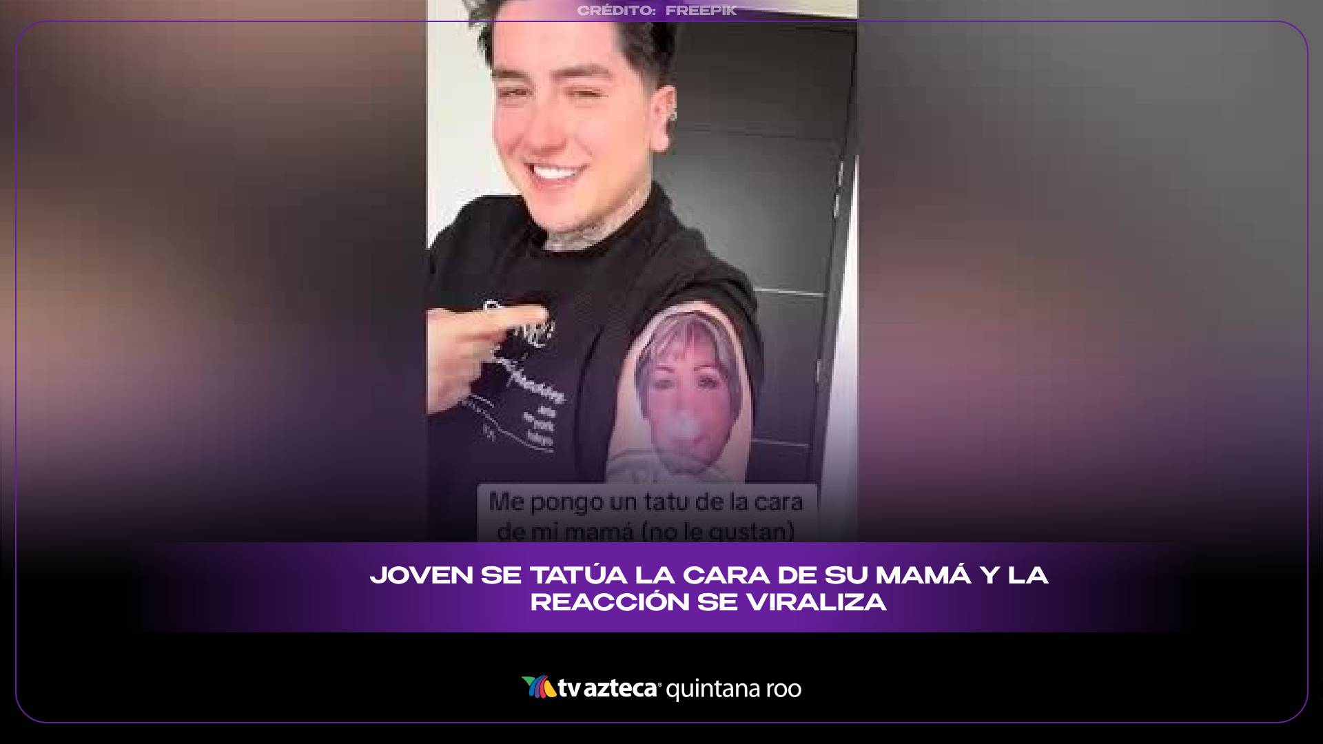 VIDEO VIRA: Se tatúa la cara de su mamá para ver su reacción y esto pasó