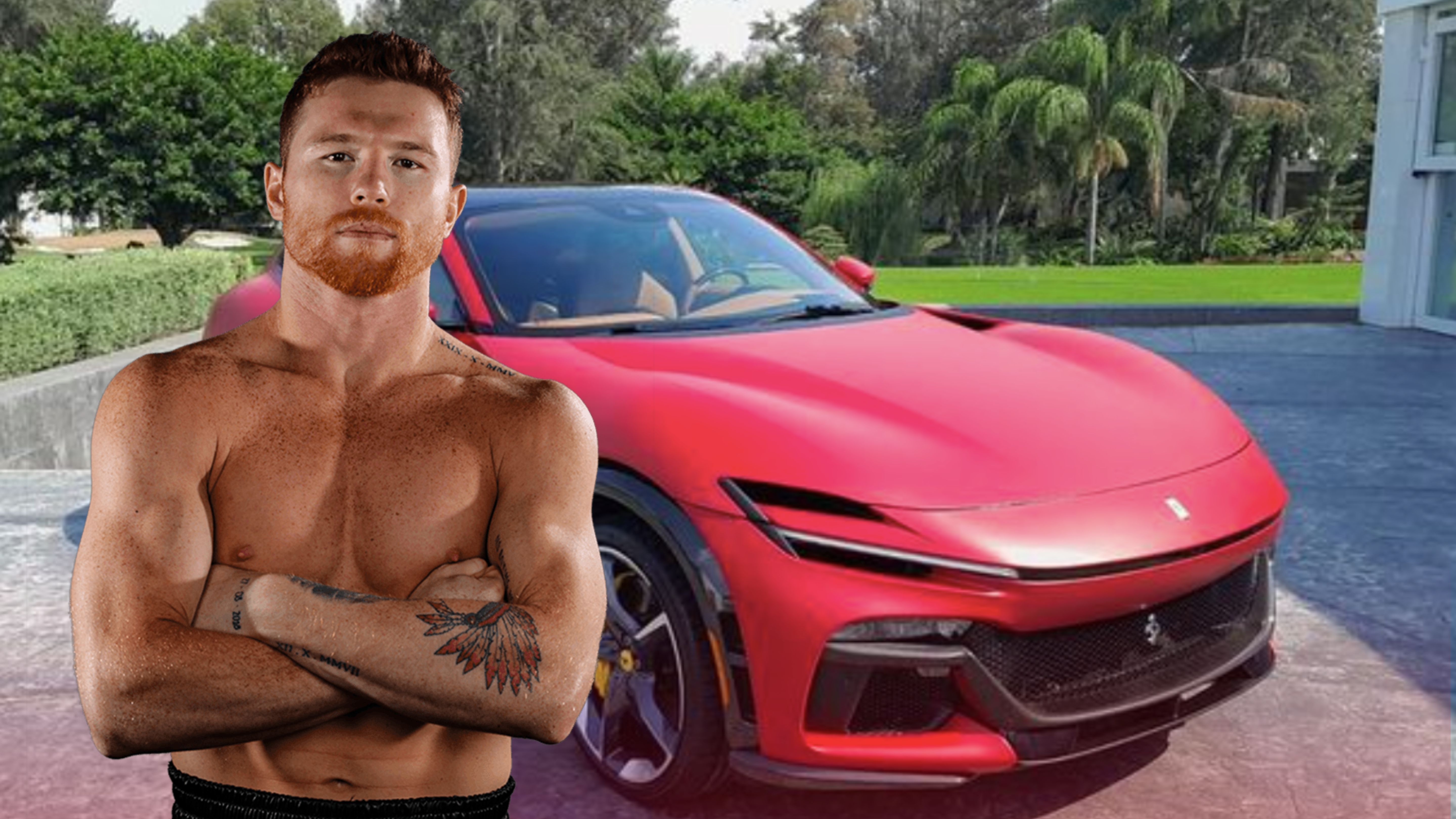 Así describió Saúl Canelo Álvarez a su nuevo auto 'Ferrari Purosangue'