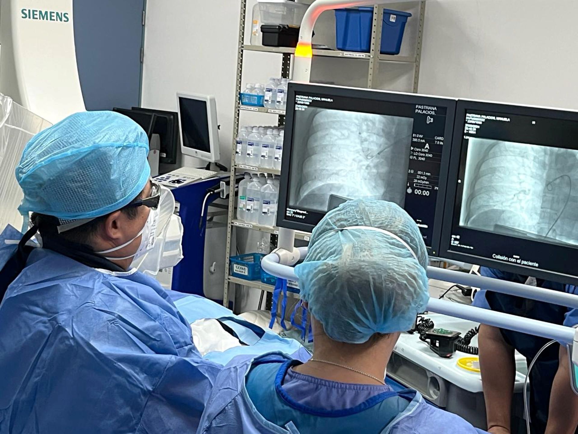 salva vida a embarazada con cirugía de hemodinamia