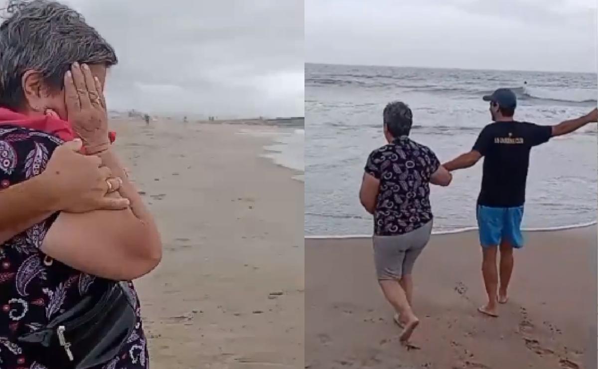 Mujer cumple a madre adoptiva sueño de conocer el mar