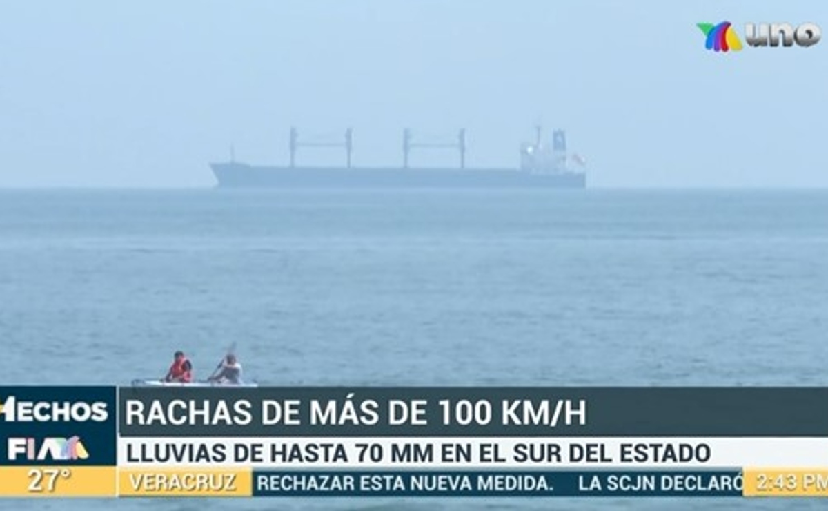 Alertan por norte violento en Veracruz hoy 12 de enero