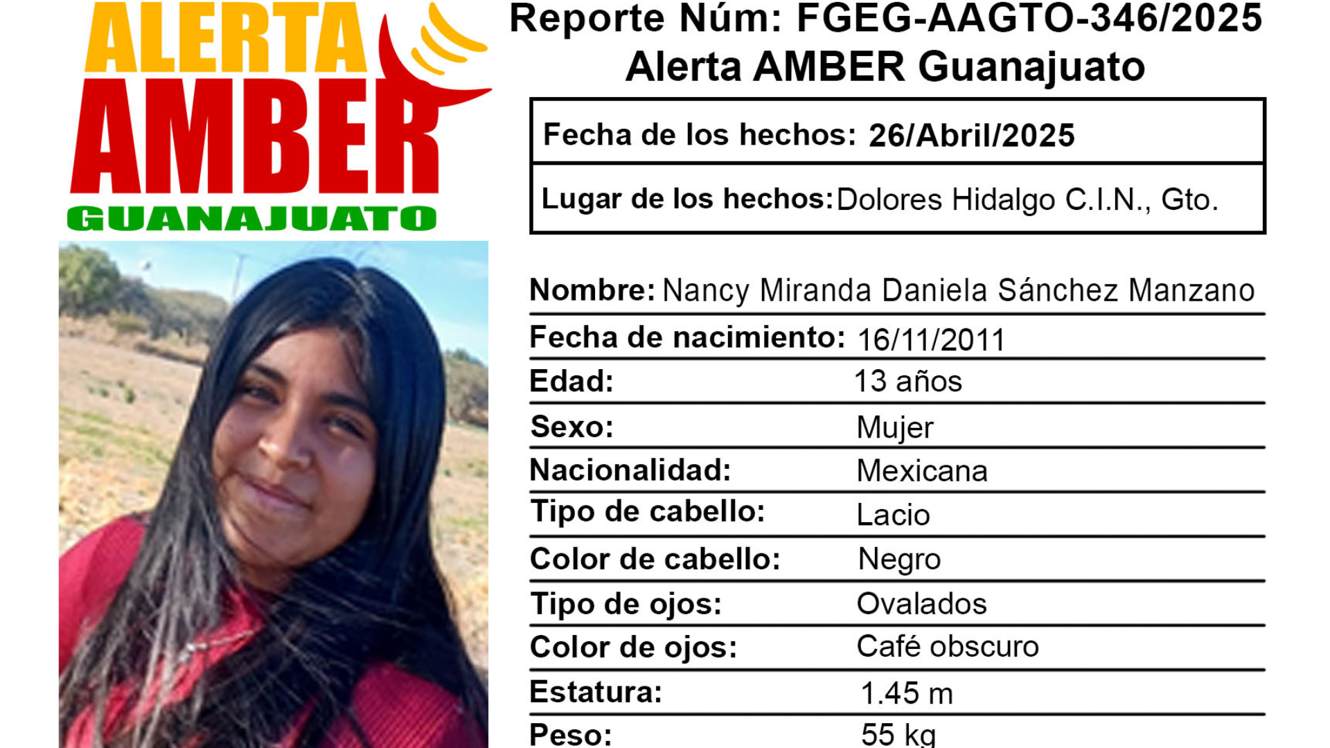 Desaparecidos Guanajuato: ¿Quién es Nancy Miranda Daniela Sánchez, y ...