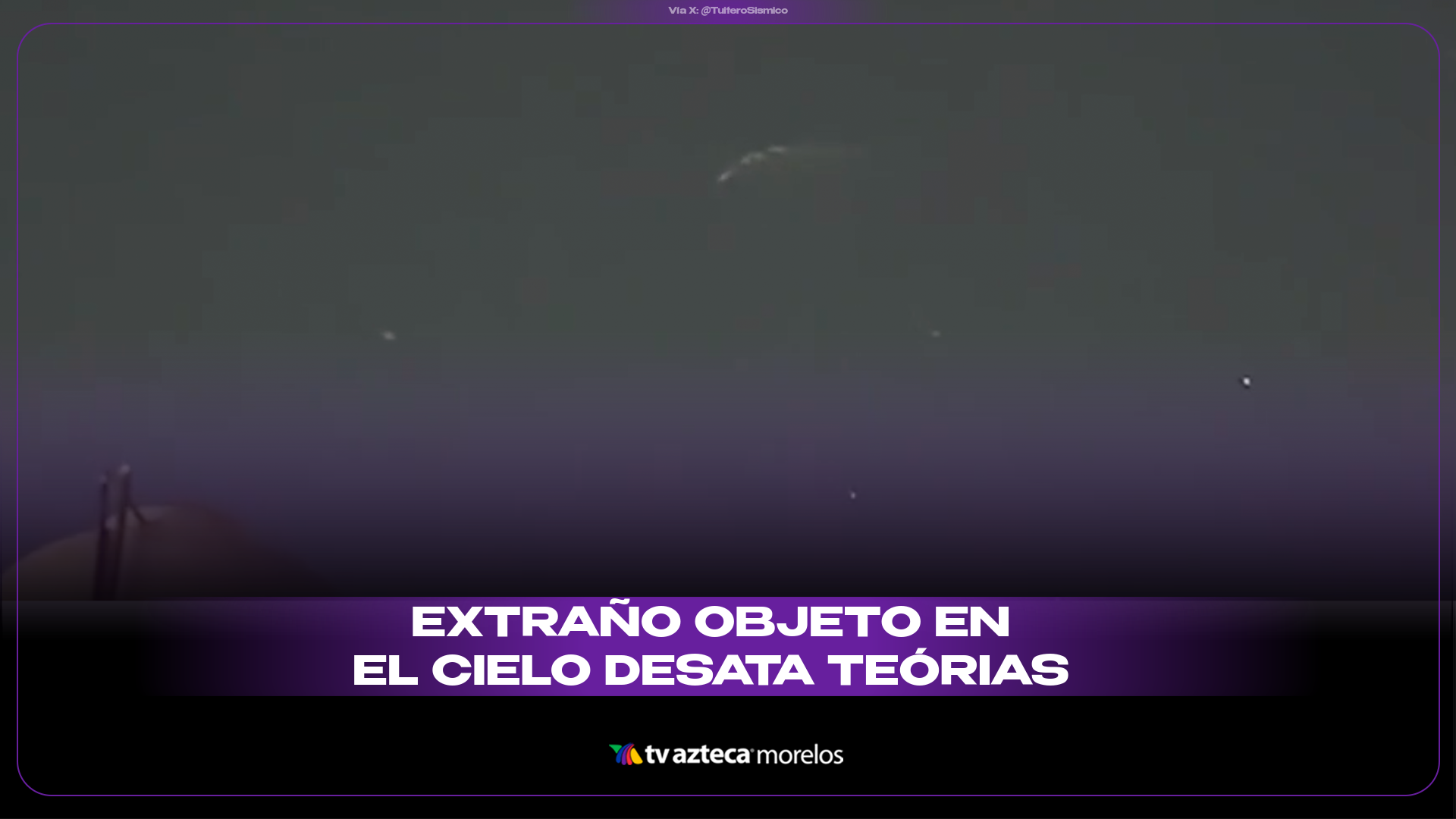 Extraño objeto en el cielo desata teorías