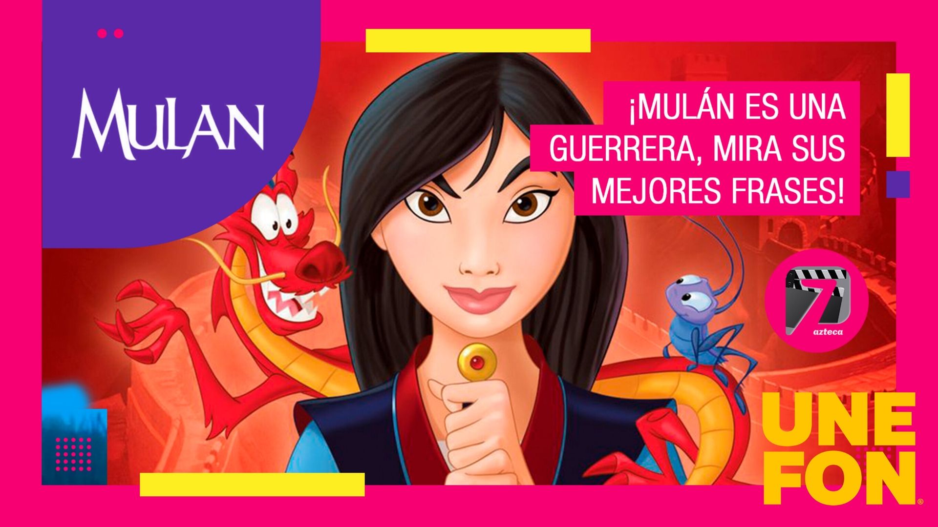 Van las mejores frases de 'Mulán'. Una historia con una protagonista ...