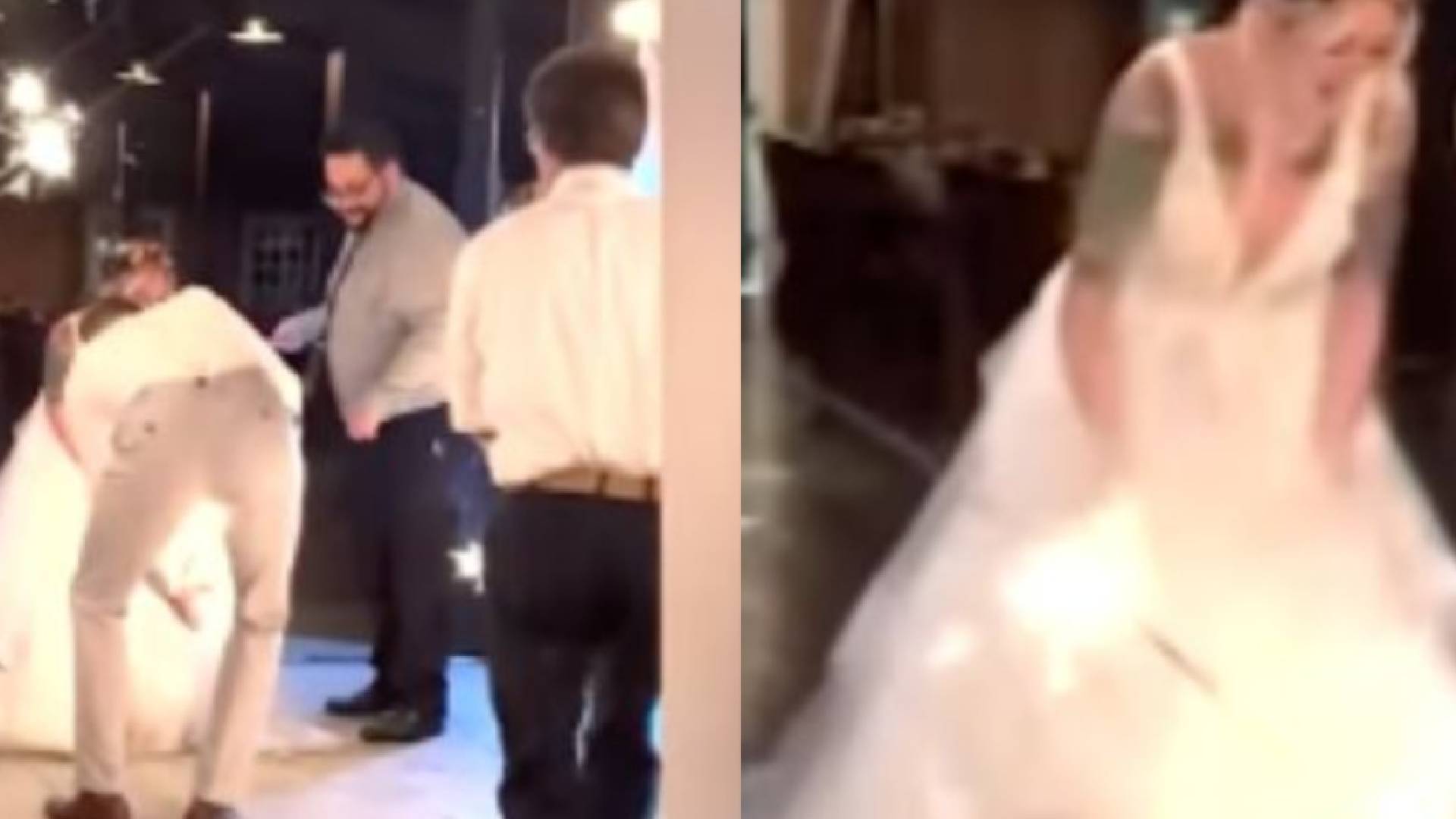 Novio prende fuego a su esposa en plena boda y momento se viraliza
