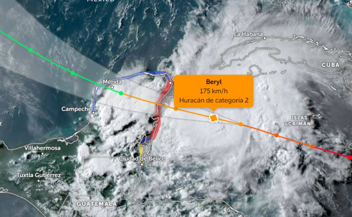 Huracán Beryl en vivo hoy 4 de julio de 2024; trayectoria y últimas noticias del ciclón tropical