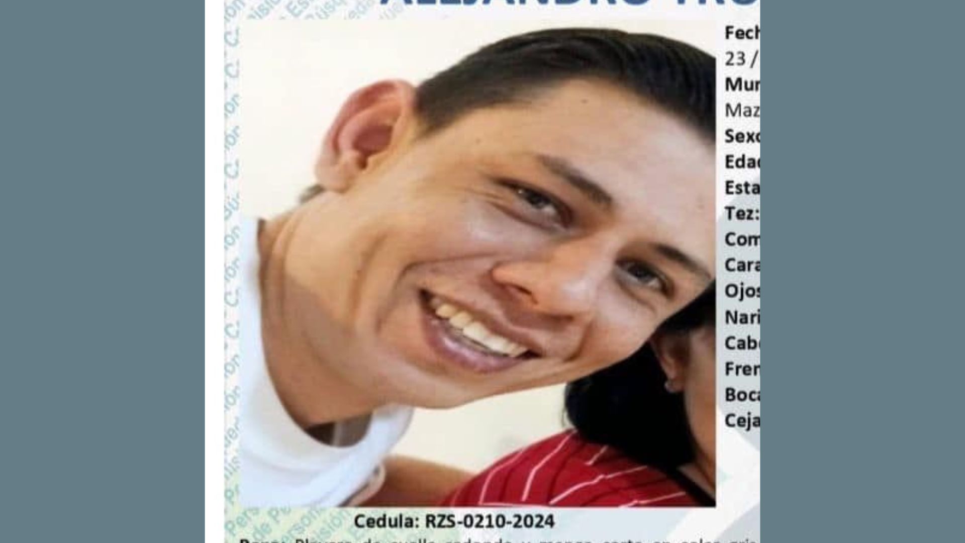Buscan a Alejandro Trujillo desconocidos se lo llevaron en Mazatlán