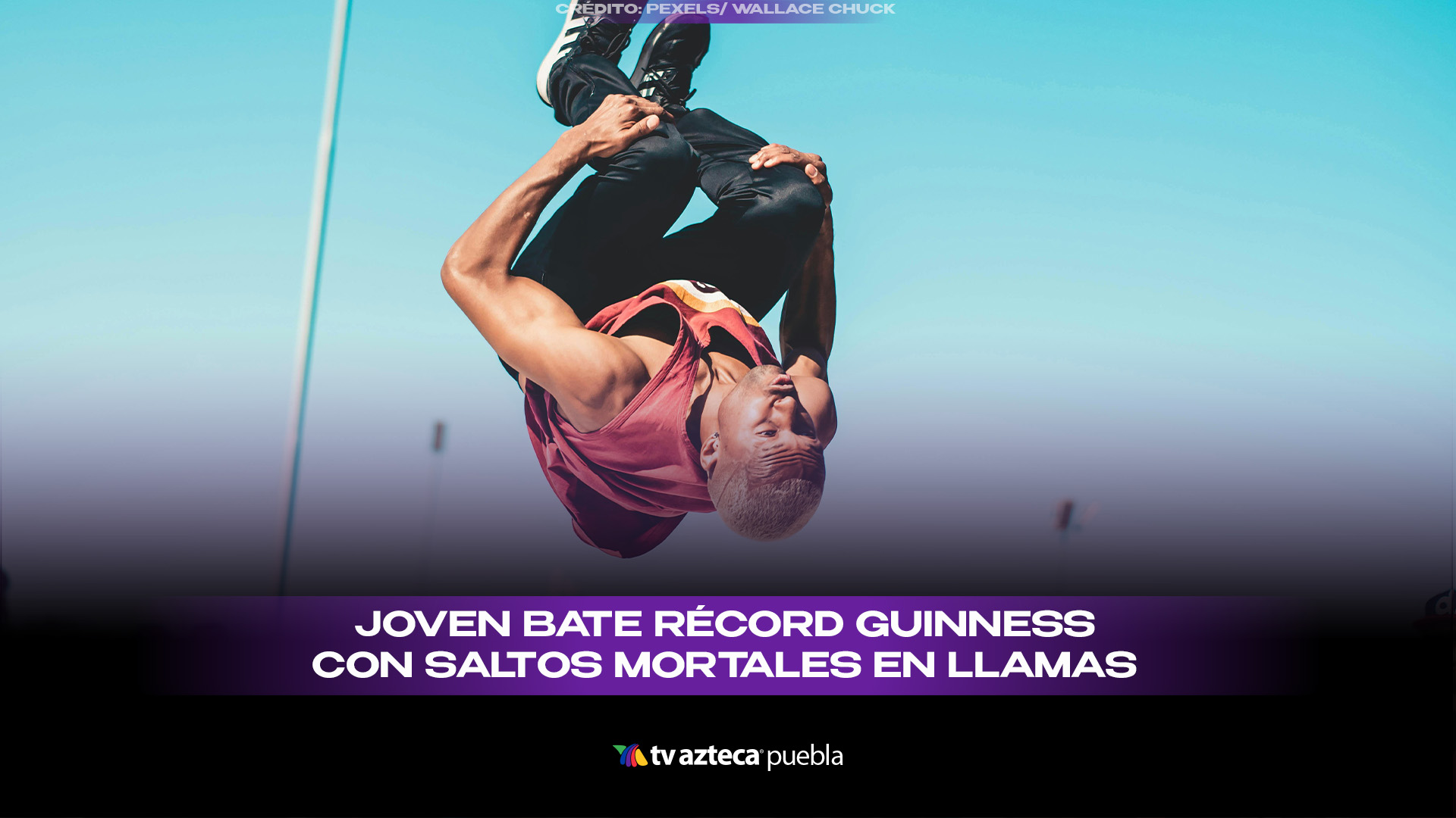 Récord Guinness: acróbata hace mortales en llamas