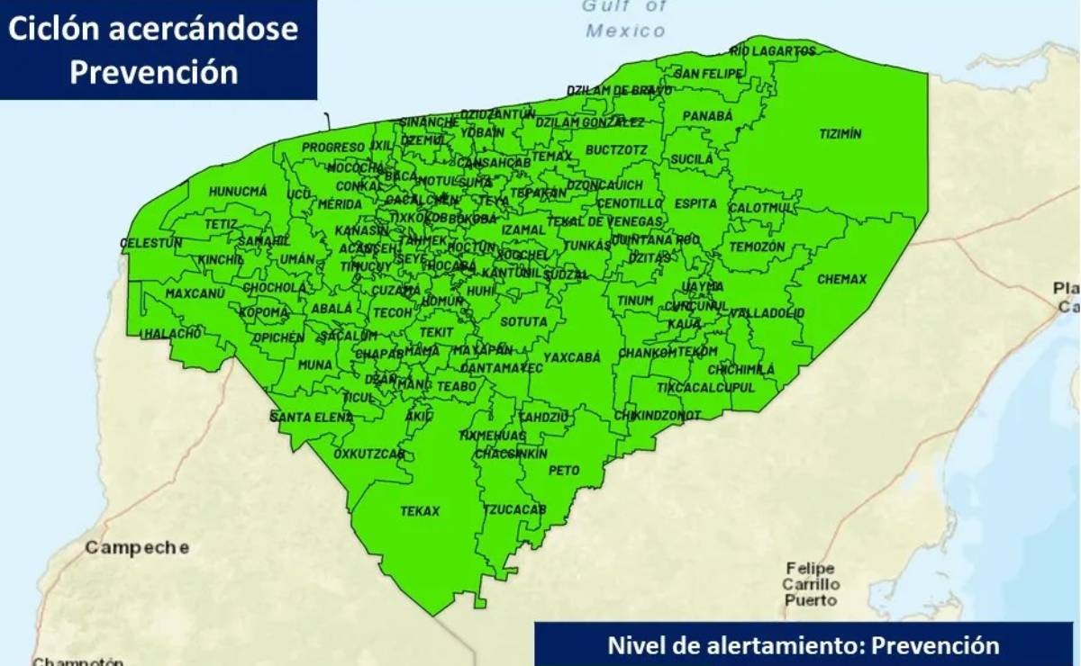 Huracán Beryl en Yucatán: Autoridades emiten ALERTA VERDE ante llegada del ciclón