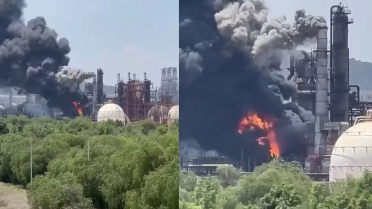 Explosión en refinería Miguel Hidalgo en Tula VIDEO HOY
