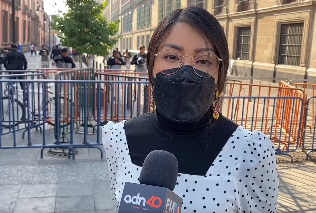 María Elena Ríos llega a Palacio Nacional para pedir apoyo del Gobierno