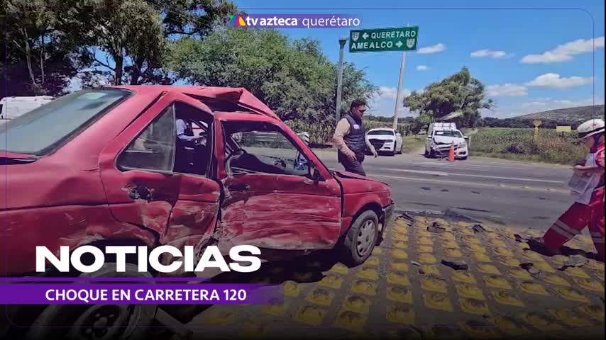 Accidente carretera 120 Amealco-Galindo, San Juan del Río