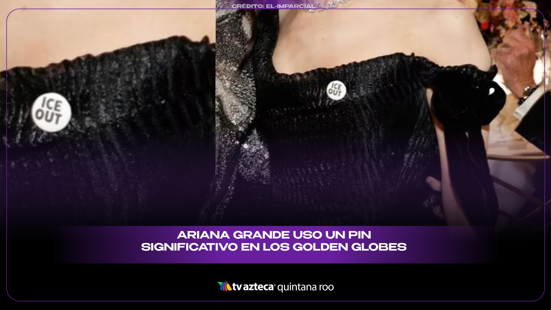 Ariana Grande sorprende con un pin significativo en los Golden Globes ...