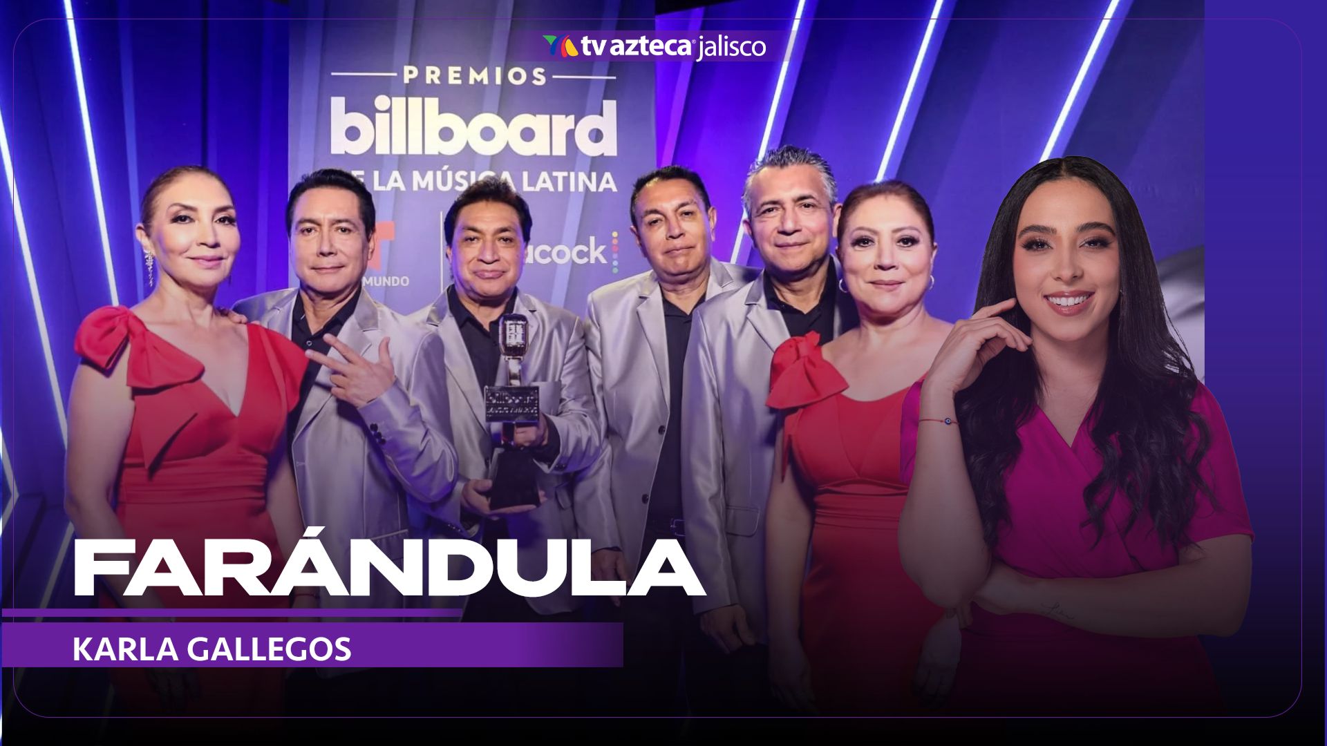 Los Ángeles Azules reciben el premio Leyenda de los Billboard Music Awards