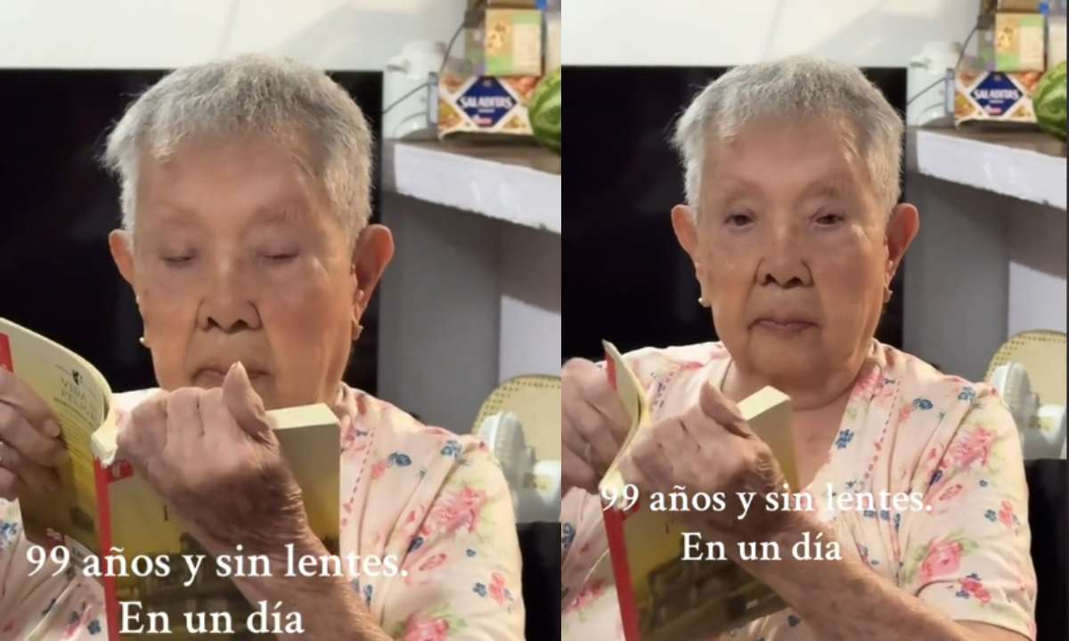 Abuela puede leer sin lentes a los 99 años ¡y se viraliza en TikTok!