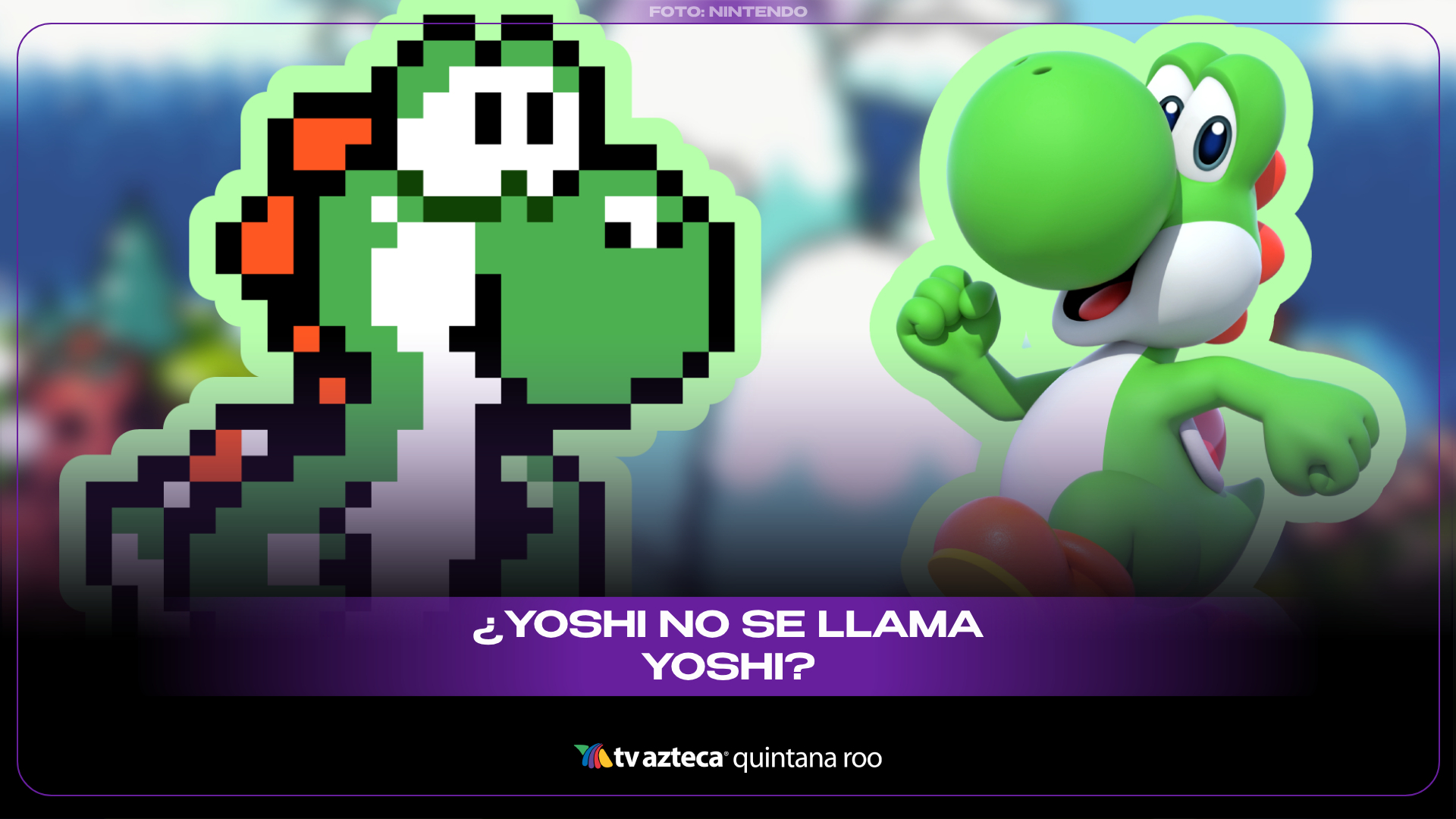 ¿Viví engañado? Yoshi no se llama Yoshi; este es su nombre real