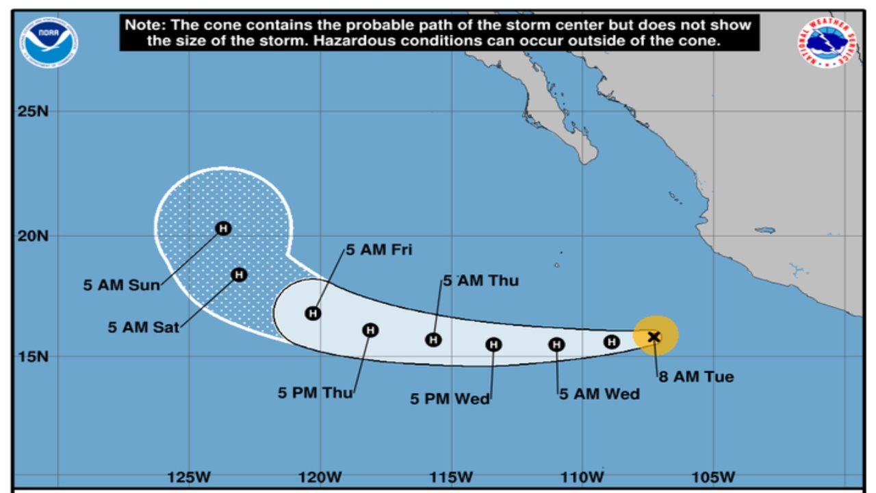 Huracán "Narda" ya es categoría 1; ¿qué se espera en México?