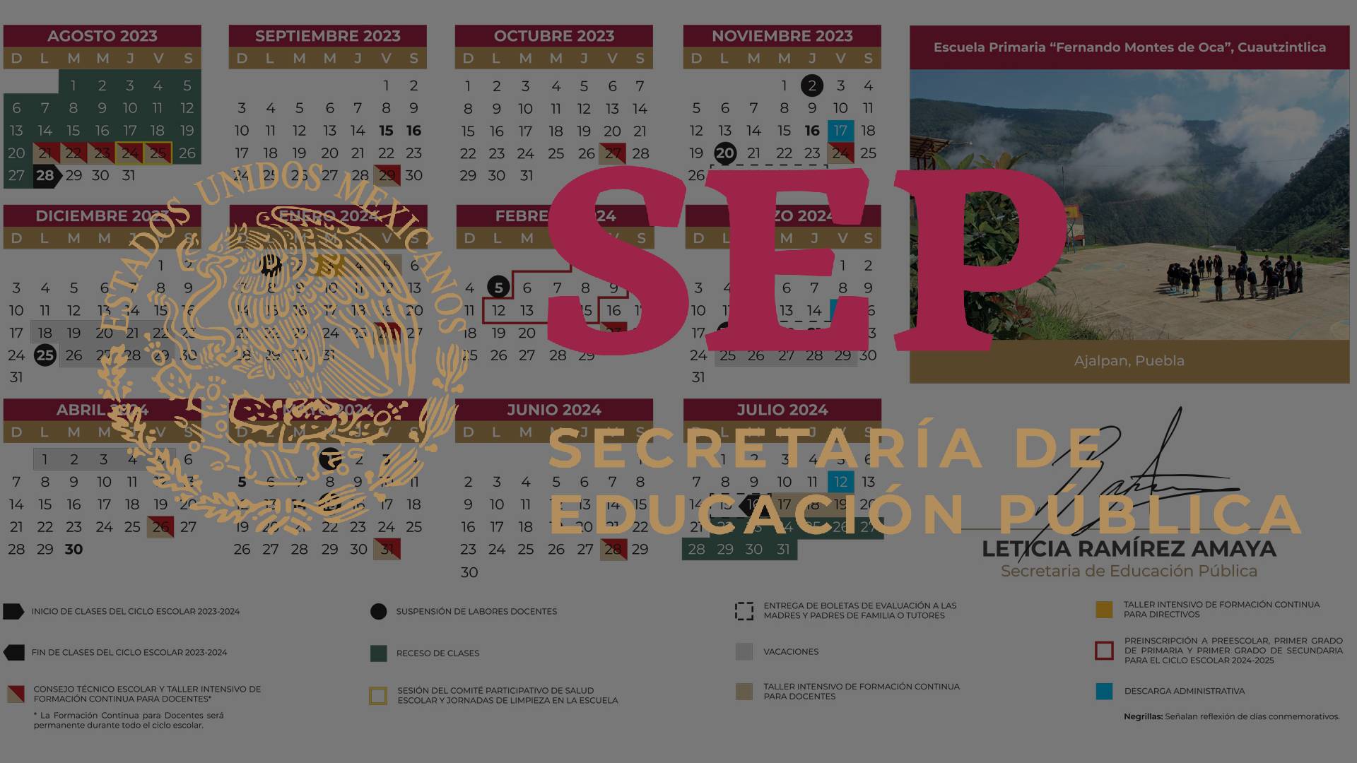 SEP prepara nuevo calendario escolar 2024-2025: Inicio de clases ...